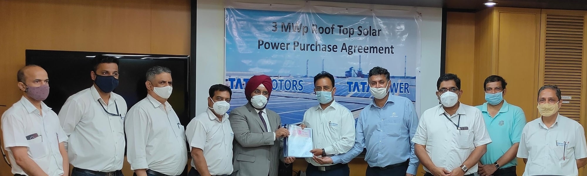 Tata Motors PPA with TATA Power to commission 3 MWp Solar Rooftop